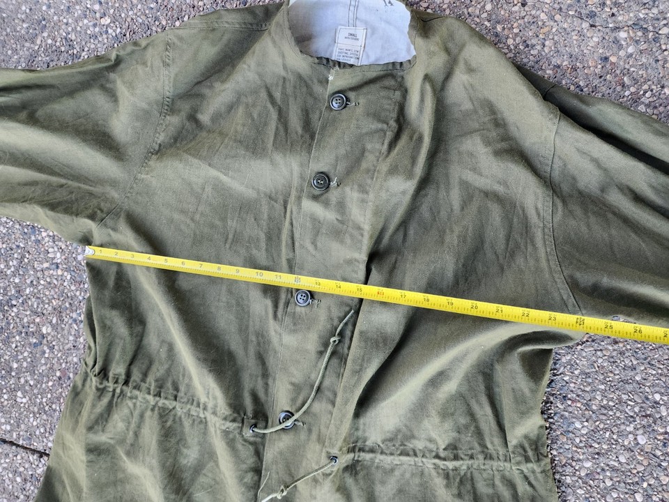 Vintage Military Coat Olive Green Vesicant Gas Protective Jacket Size ...