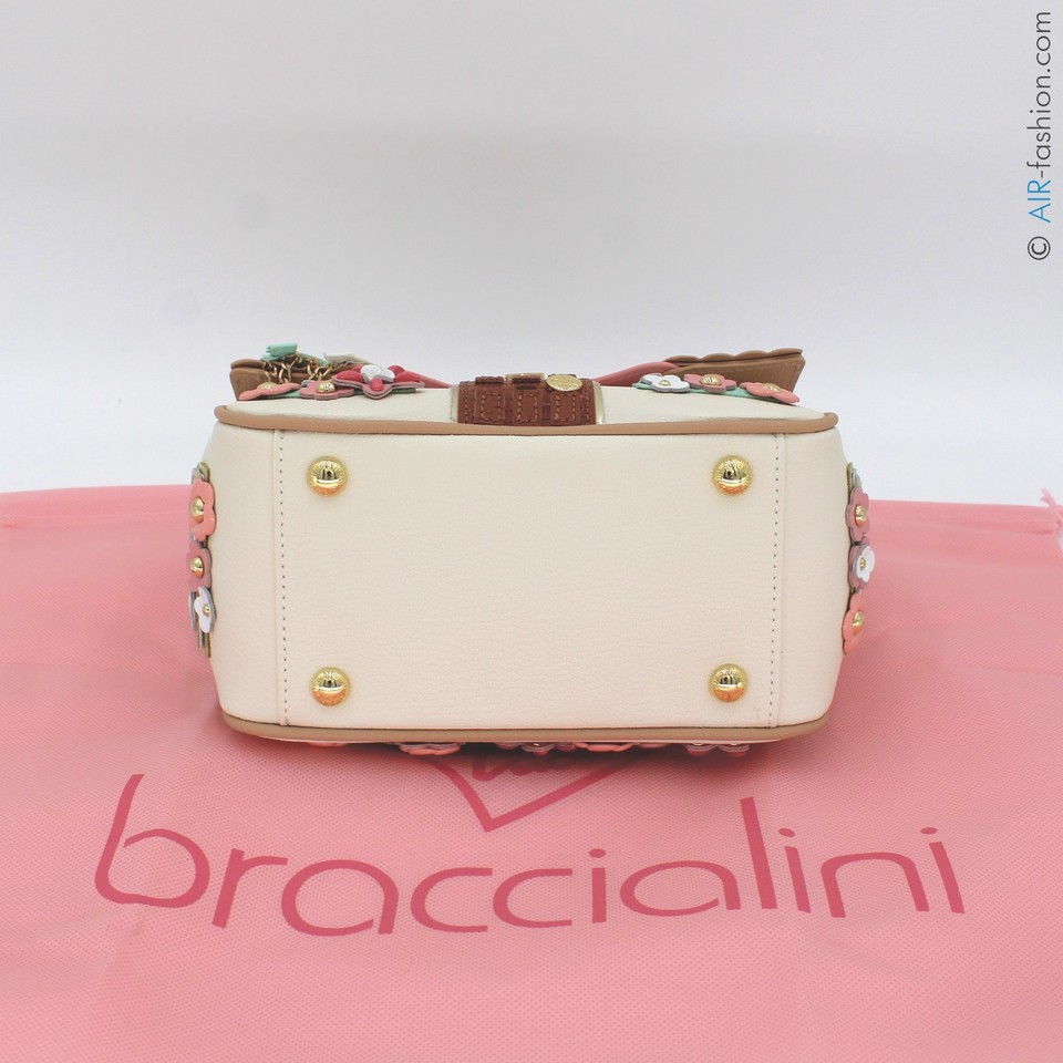 Braccialini creative designer leather House shaped bag purse handbag ...