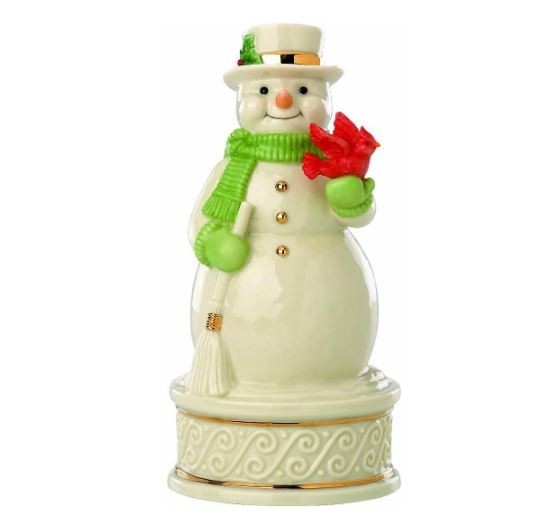 Lenox Snowman Musical: We Wish You a Merry Christmas w/ Red Cardinal ...