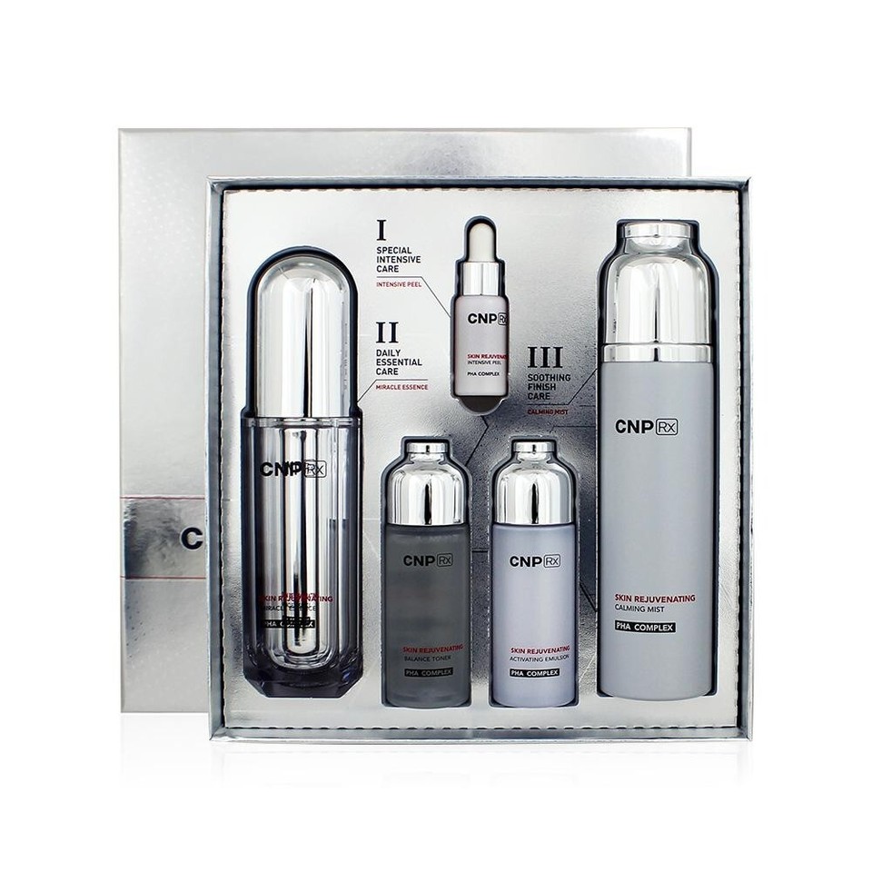CNP RX Skin Rejuvenating Miracle Essence Special Set, Korean Cosmetics ...