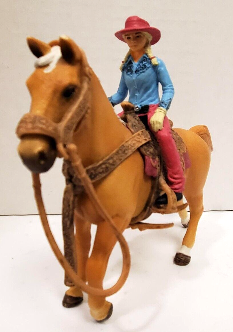 Schleich Cowgirl Racing Rider, Western Toy/Figures for Girls & 2 racing ...