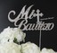 MI BAUTIZO ELEGANT CAKE TOPPER RHINESTONE FANCY SILVER CROSS METAL ...