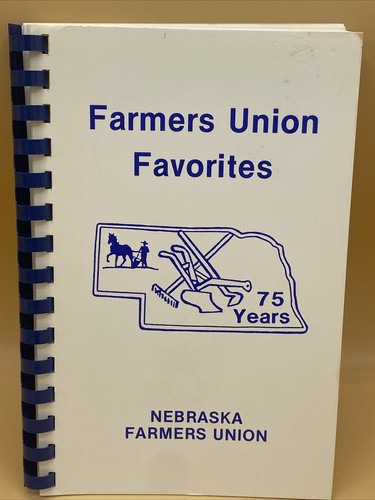 Cookbook Nebraska Farmers Union 1988 - Farmer Union Favorites - Vintage ...