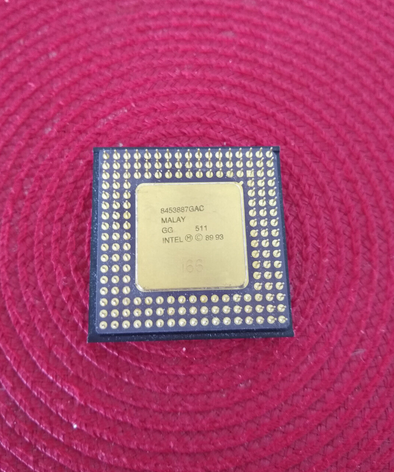 Intel 486DX2-66 Engraved A80486DX2-66S Socket 3 with Heat Sink Vintage ...
