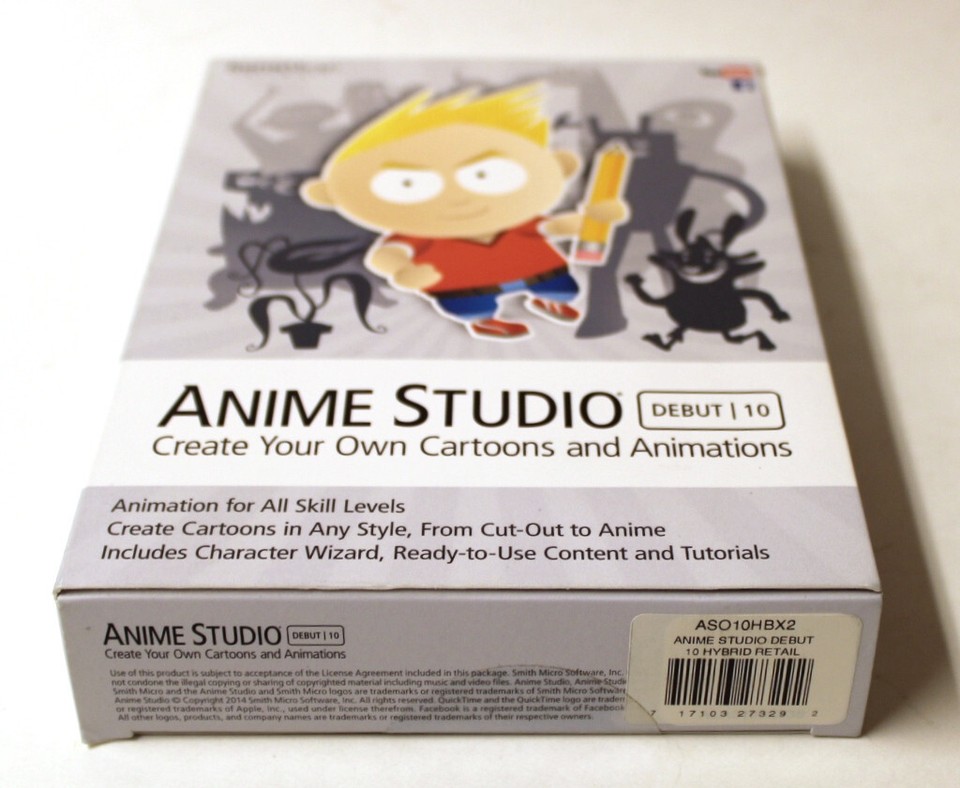 Anime Studio Debut 10 Create your own Cartoons and Animations PC - Mac ...
