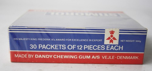 ULTRA RARE VINTAGE 70'S SEALED STIMOROL CHEWING GUM BOX DANDY DENMARK ...