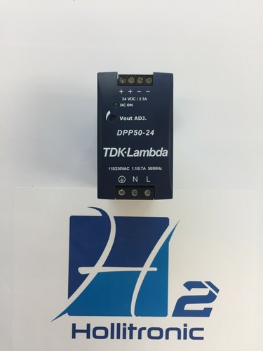 TDK-Lambda Vout ADJ DPP50-24 24VDC / 2.1A UL508 E195478 1.1/0.7A Power ...
