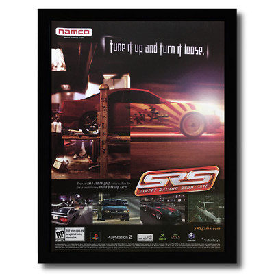 2004 SRS: Street Racing Syndicate Framed Print Ad/Poster Original PS2 ...