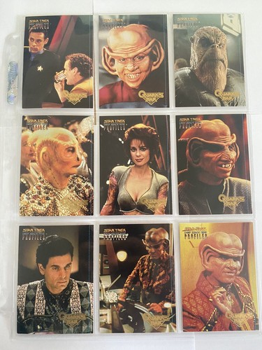 Star Trek Deep Space Nine Quarks Bar Quips Trading Cards 1-9 Skybox ...