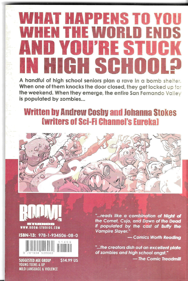 Death Valley TPB Boom Studios zombie apocalypse Andrew Cosby Johanna ...