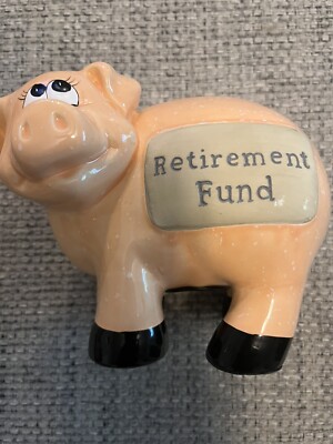 CERAMIC PIG RETIREMENT FUND BANK | eBay