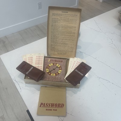 Password By Milton Bradley 1962. 4260 Vintage Game, Collectable. | eBay