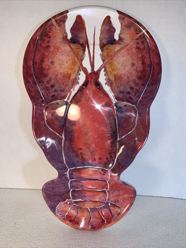 Lobster crustacean platter 14” X 8.5”Melamine Serving Platter Plate ...