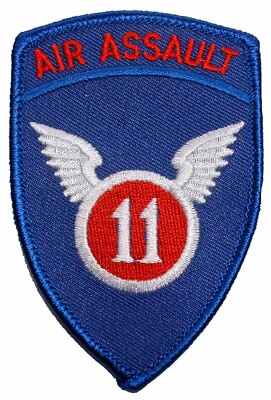 ARMY 11TH AIR ASSAULT Embroidered Shoulder Patch 3" (0398) | eBay