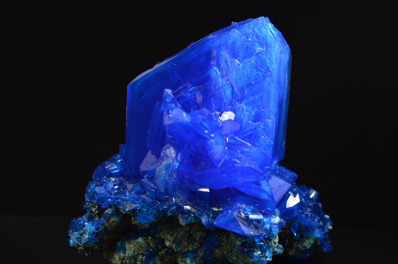 Chalcanthite BIG blue crystal matrix Poland specimen copper sulfur like ...