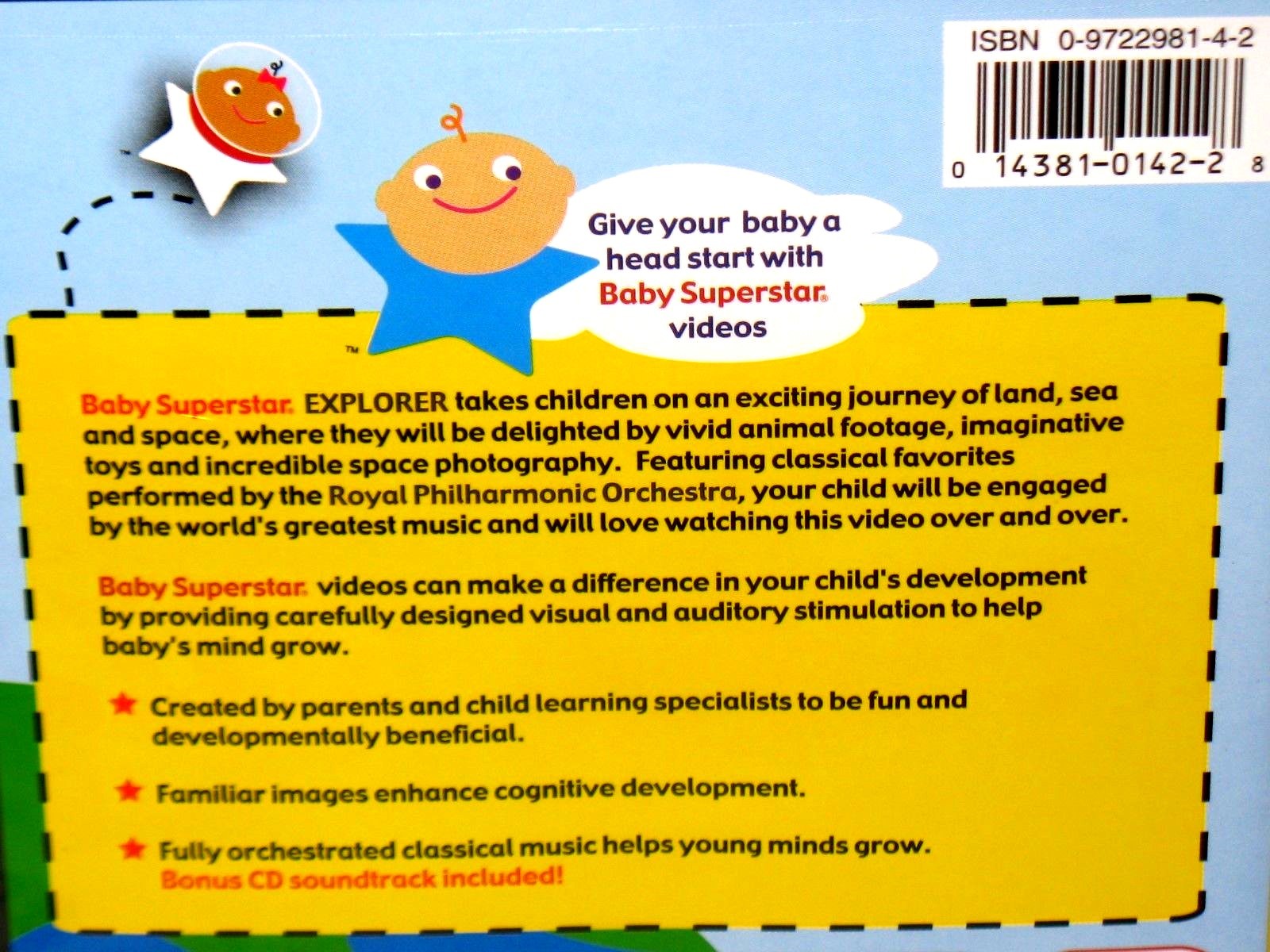Baby Superstar: Explorer 2 DVD CD/Early learning ,Land, Sea, Space w ...