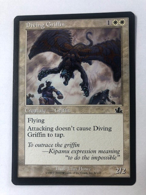 Diving Griffin Prohecy 2000 LP Condition Magic Cards, COMBINED SHIPPING ...