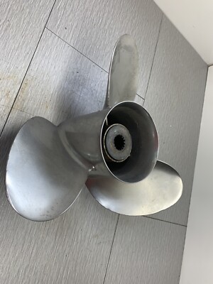 1998 Suzuki DT150 Outboard Prop Propeller 3 X 14 1/4 X 18P Stainless SS ...