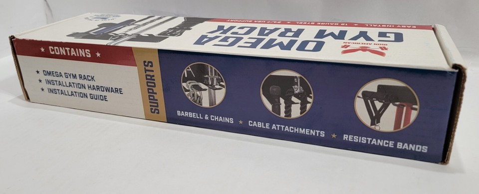 Iron American Omega Multipurpose Gym Storage Rack 9 Hook Gym Wall ...