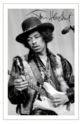 JIMI HENDRIX SIGNED PHOTO PRINT AUTOGRAPH THE JIMI HENDRIX EXPERIENCE ...