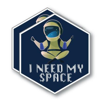 2X Give Me Space Sticker Decal Ufo Area 51 Space Laptop Funny Et | eBay ...