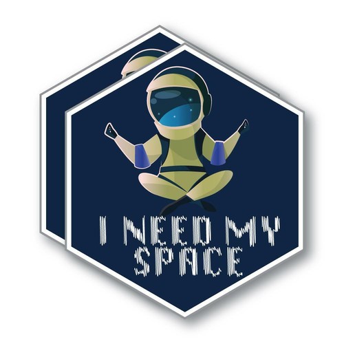 2X Give Me Space Sticker Decal Ufo Area 51 Space Laptop Funny Et | eBay