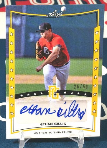 Ethan Gillis 2014 Leaf Perfect Game Showcase Autograph Gold #AEG1 /50 ...