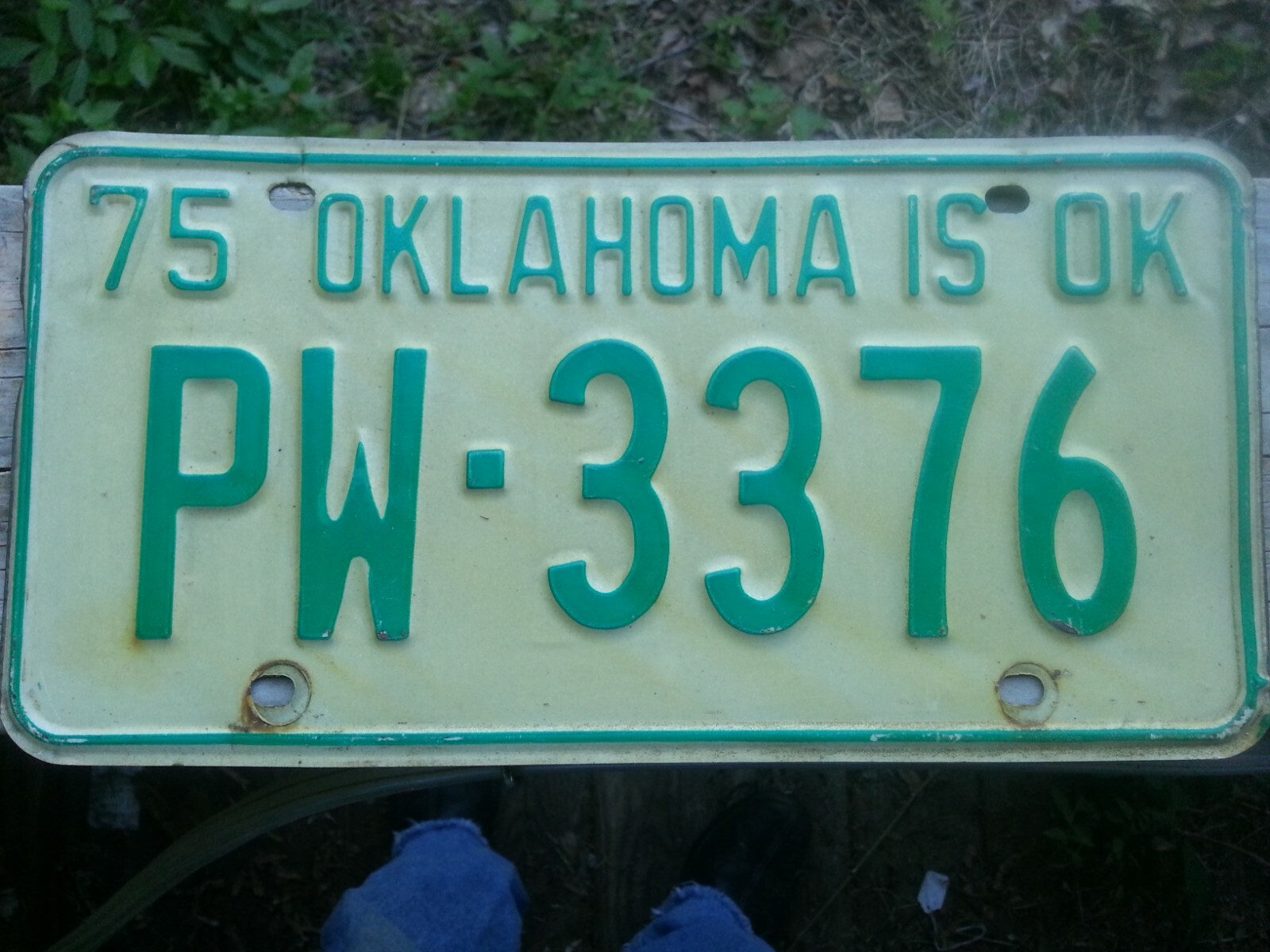 Vintage Oklahoma License Tag 1975 | eBay