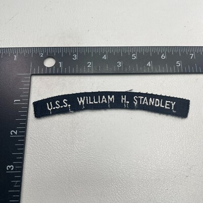 U.S. Navy USS WILLIAM H. STANDLEY DESTROYER SHIP Tab Patch (Rocker, UIM) 26MQ | eBay