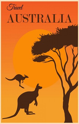 AUSTRALIA TRAVEL POSTER *2X3 FRIDGE MAGNET* TRIP WORLD VACATION VISIT DOWN UNDER | eBay