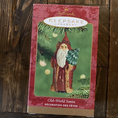 VTG HALLMARK OLD-WORLD SANTA 2001 CHRISTMAS KEEPSAKE ORNAMENT ...