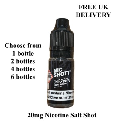 Nicotine Shots Nic Shots Shot Nic Drops 10ml E Liquid Vape Juice 20mg ...
