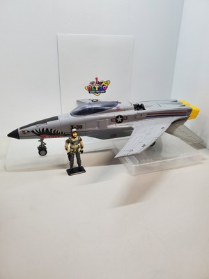 1986 G.I. Joe Conquest X-30 Jet w/ Slip Stream Pilot ARAH Hasbro Not ...
