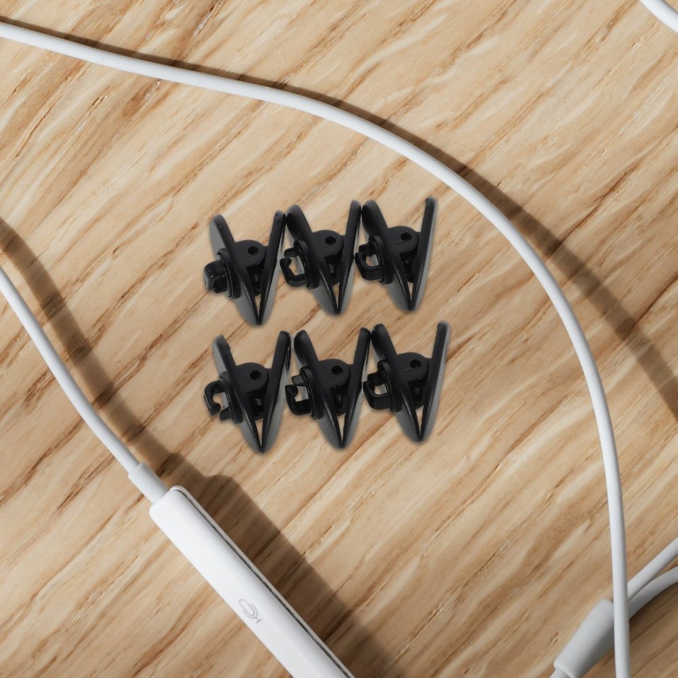 100 Pcs Lapel Small Clip Headphone Accessories Attachment Compact ...