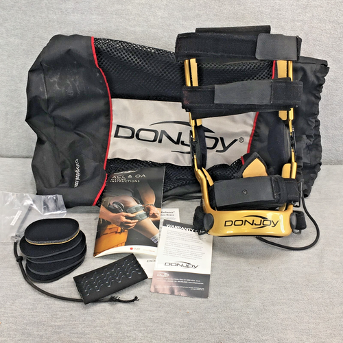 DonJoy Defiance LEFT Knee Brace OA ACL PCL MCL CI GOLD | eBay