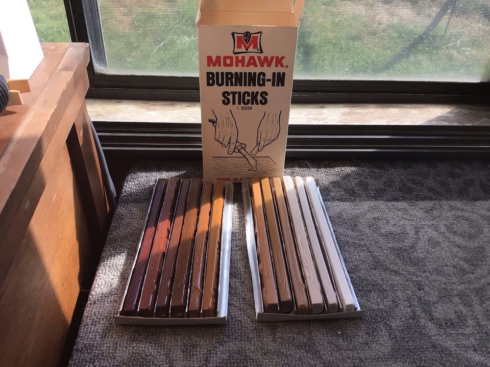 Mohawk Burning-In Stick Assortment 12 Pack Furniture Repair Woodworking ...