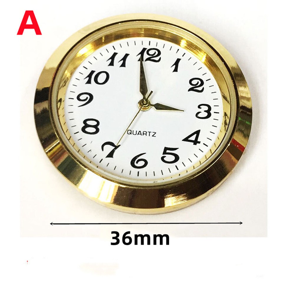 Classic Round Clock Insert Easy to Read Clock Face DIY Replacement for ...