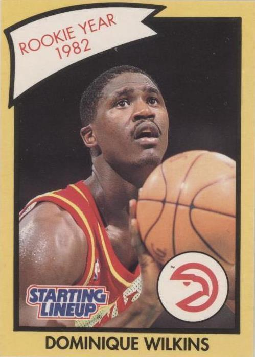 1990-91 Kenner Starting Lineup - Dominique Wilkins Yellow Border for ...