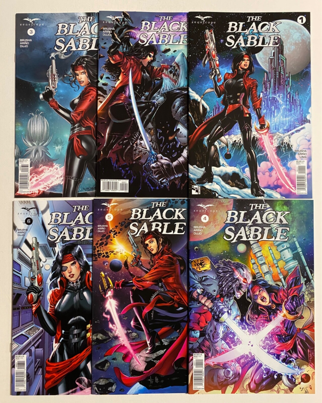 THE BLACK SABLE #1, #2, #3, #4, #5, #6 GRIMM FAIRY TALES / ZENESCOPE ...