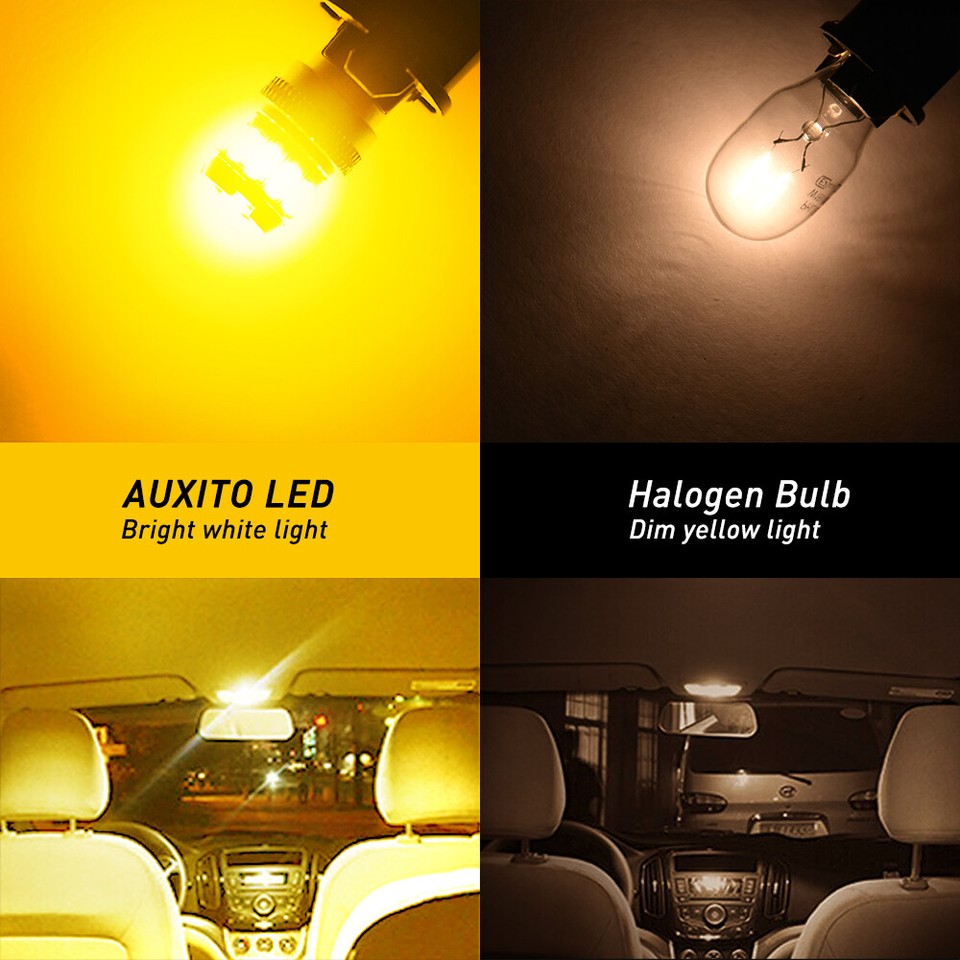 AUXITO T10 LED Side Marker Bulbs Light 168 194 192 Amber Canbus Error ...