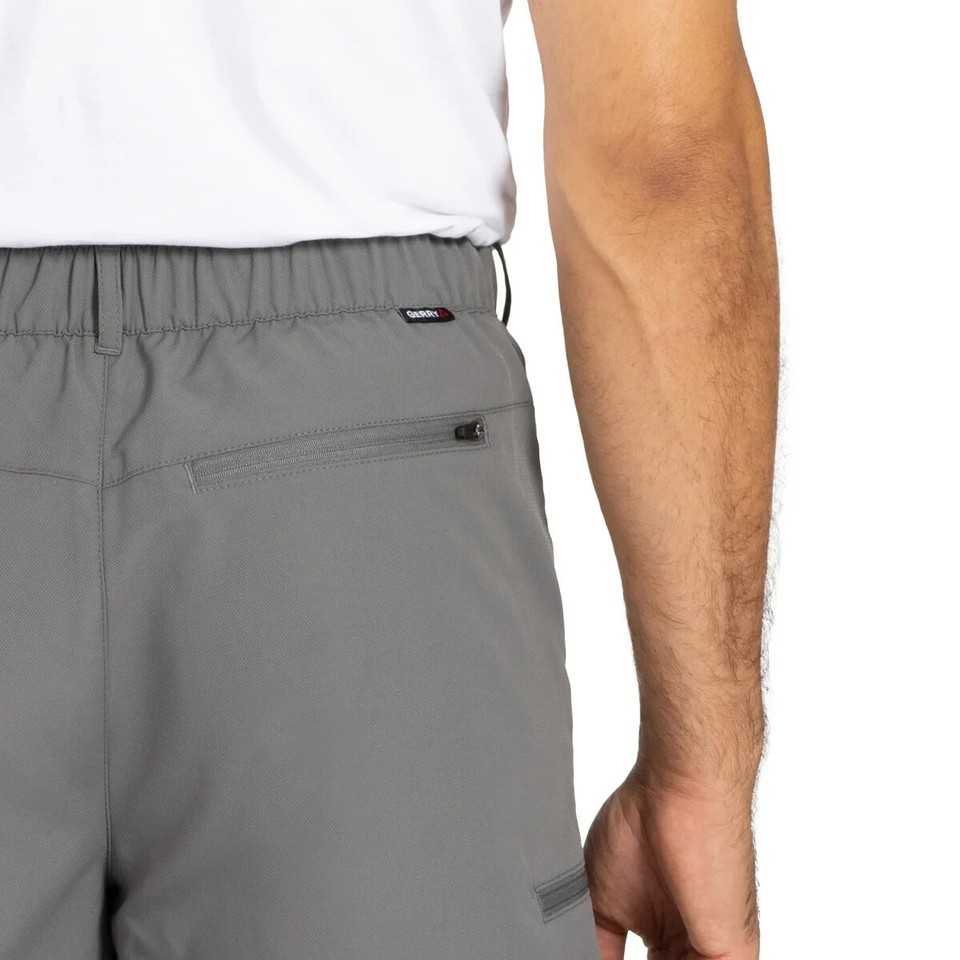 Gerry Men’s Tech Shorts 9” Inseam Stretch UPF 30+ Zip Pockets Outdoor ...