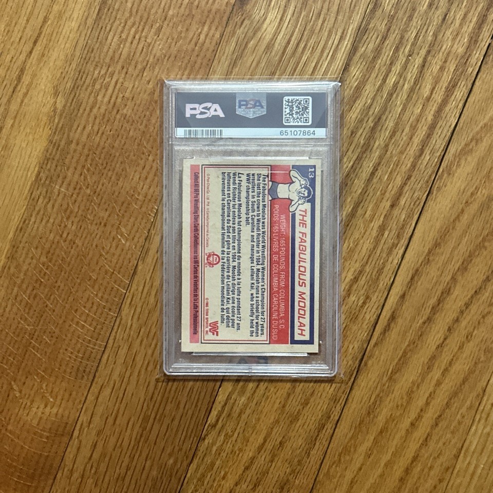 1985 WWF OPC The Fabulous Moolah Rookie Card O-Pee-Chee PSA 8 RC #13 | eBay