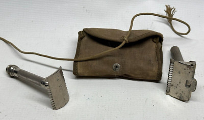 Antique WW1 US Army Issue Razor Kit 2 Safety Razors | eBay