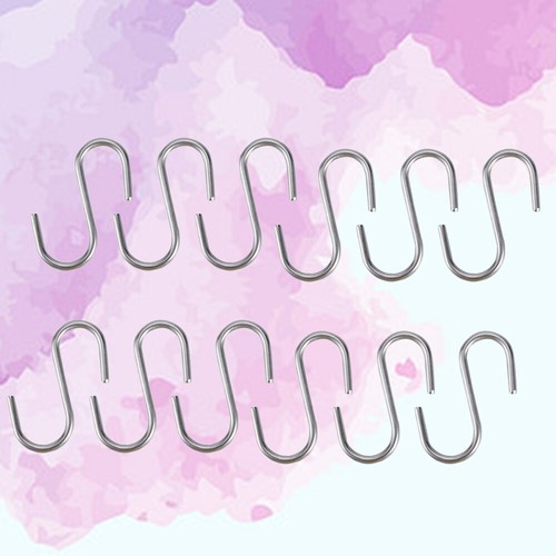 10 Pcs drapery hooks bulk S Shaped Hooks Heavy Duty Zinc Plating Clasp ...