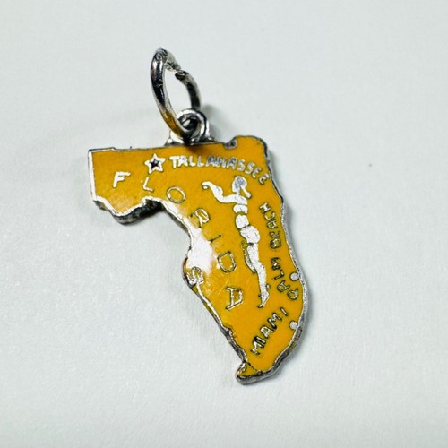 Vintage Sterling Silver State of Florida Charm for bracelet | eBay