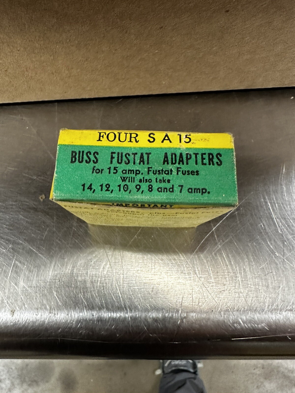 Buss FUSTAT fuse ADAPTERS SA-15, 15AMP , EDISON BASE FUSE HOLDERS ...