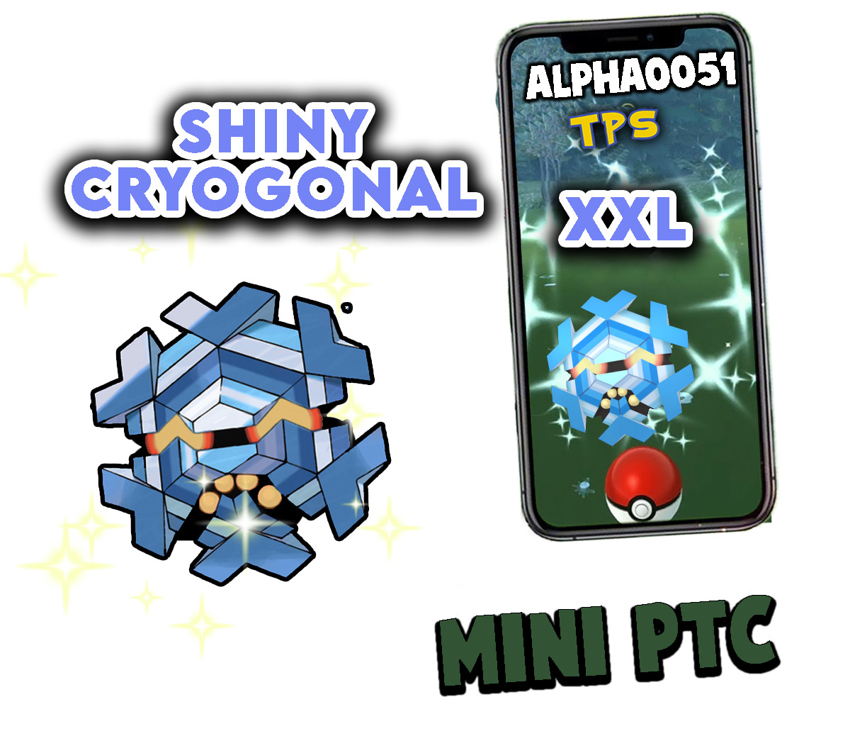 Pokemon Shiny Cryogonal XXL Mini P T C 80k + | eBay