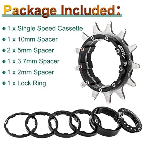 Bike Single Speed Freewheel Kit Single Speed Conversion Kit for MTB ...
