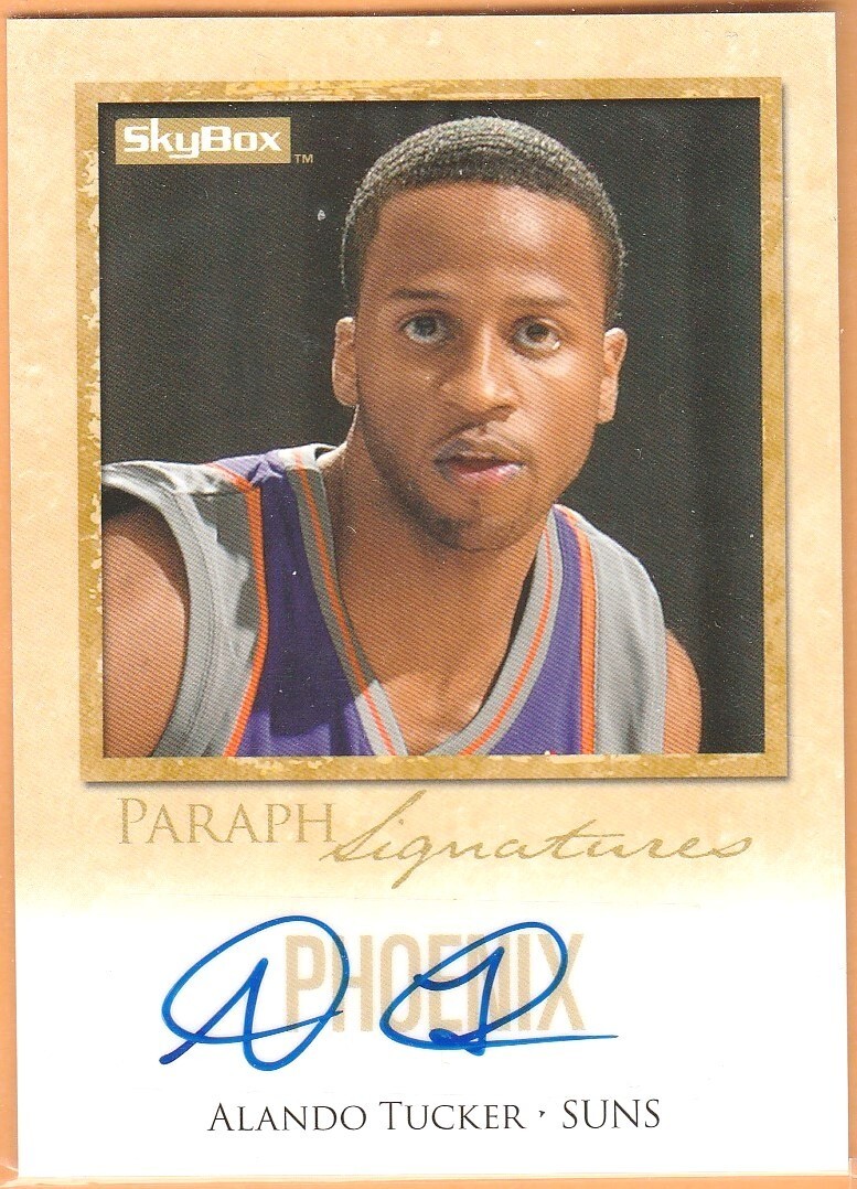 2008-09 SKYBOX PARAPH SIGNATURES ALANDO TUCKER AUTO | eBay