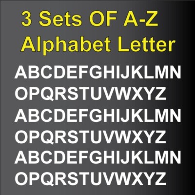 3 Sets Alphabet Letter Decals Sticker Window Door Wall Car mail box | eBay